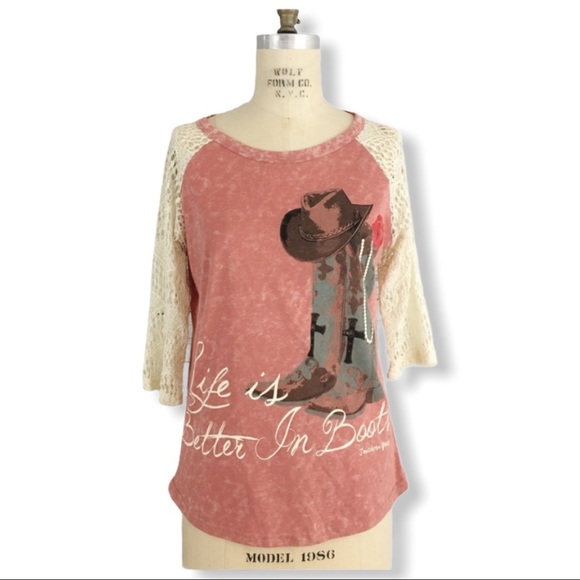 Southern Grace | Tops | Southern Grace Western Lace Cowgirl Top | Poshmark